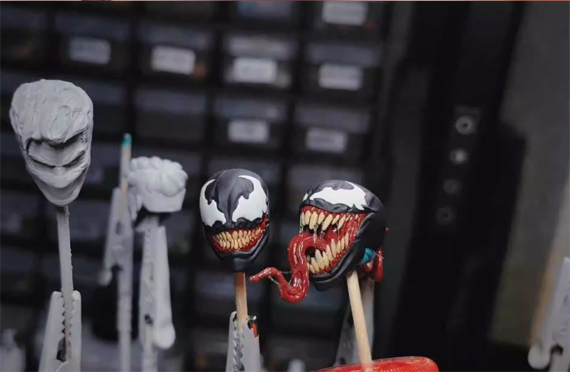 Painted Venom Head Sculpt For Yamaguchi Agent Amazing Venom Body（No ...