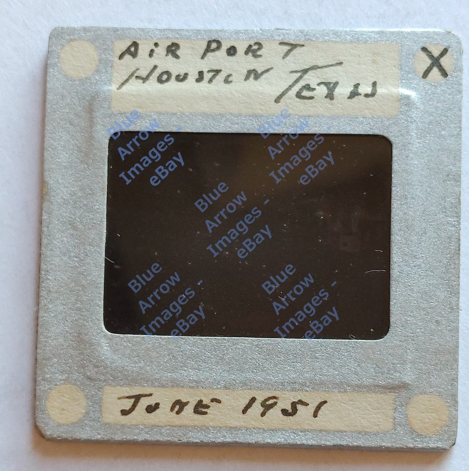 1951 35mm Slide Mid Continent Airlines Airport Terminal Houston Texas ...