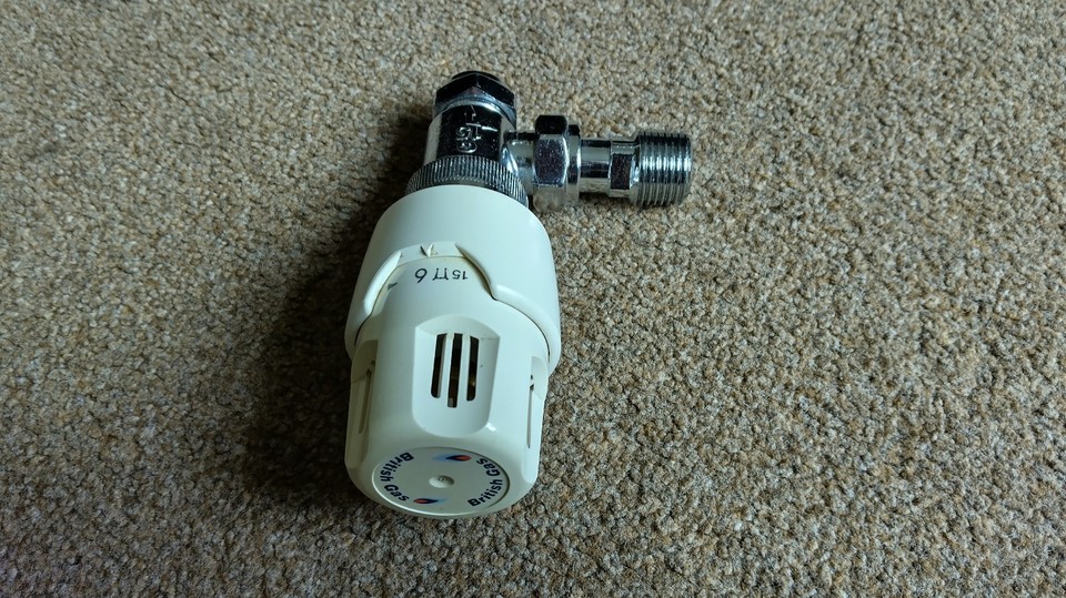 British Gas 15TT6 Angled TRV 15mm Thermostatic Radiator Replacement ...