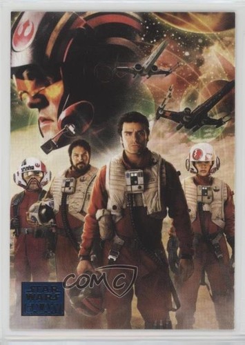 2018 Star Wars Galaxy New Visions Blue Poe Dameron Snap Wexley Nien ...