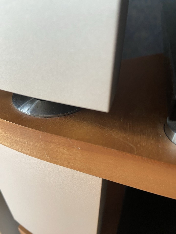 NAIM Fraim Hi-Fi Rack - Cherry wood Finish - Glass Shelves On Ball ...