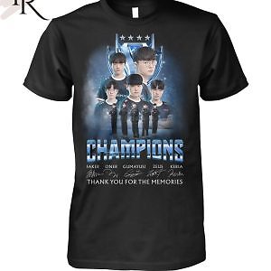 T1 Champions Faker, Oner, Gumayusi, Zeus, Keria Signature T-Shirt | eBay