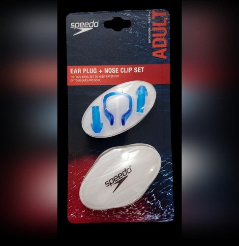 Speedo Adult Size Swimming Ear Plugs and Nose Clip Set NEW | eBay