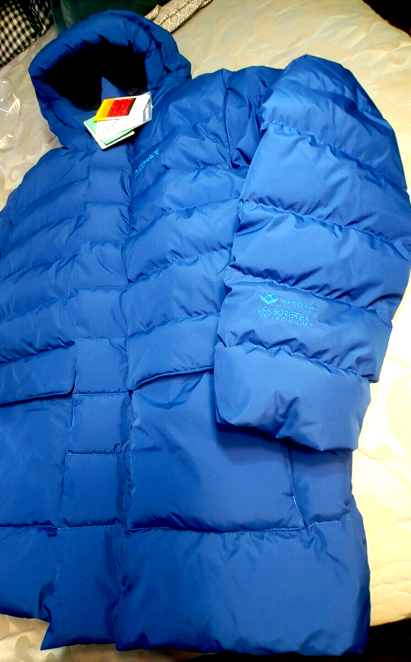 Marmot Warmcube Golden Mantle Jacket mens large nwt dark azure blue ...