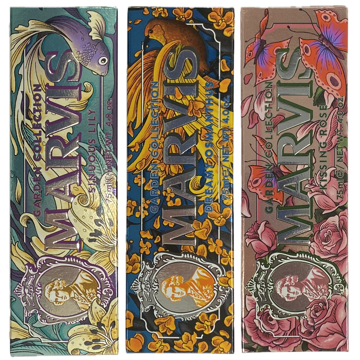 Marvis Garden Collection Toothpaste Dreamy Osmanthus, Sinuous Lily ...