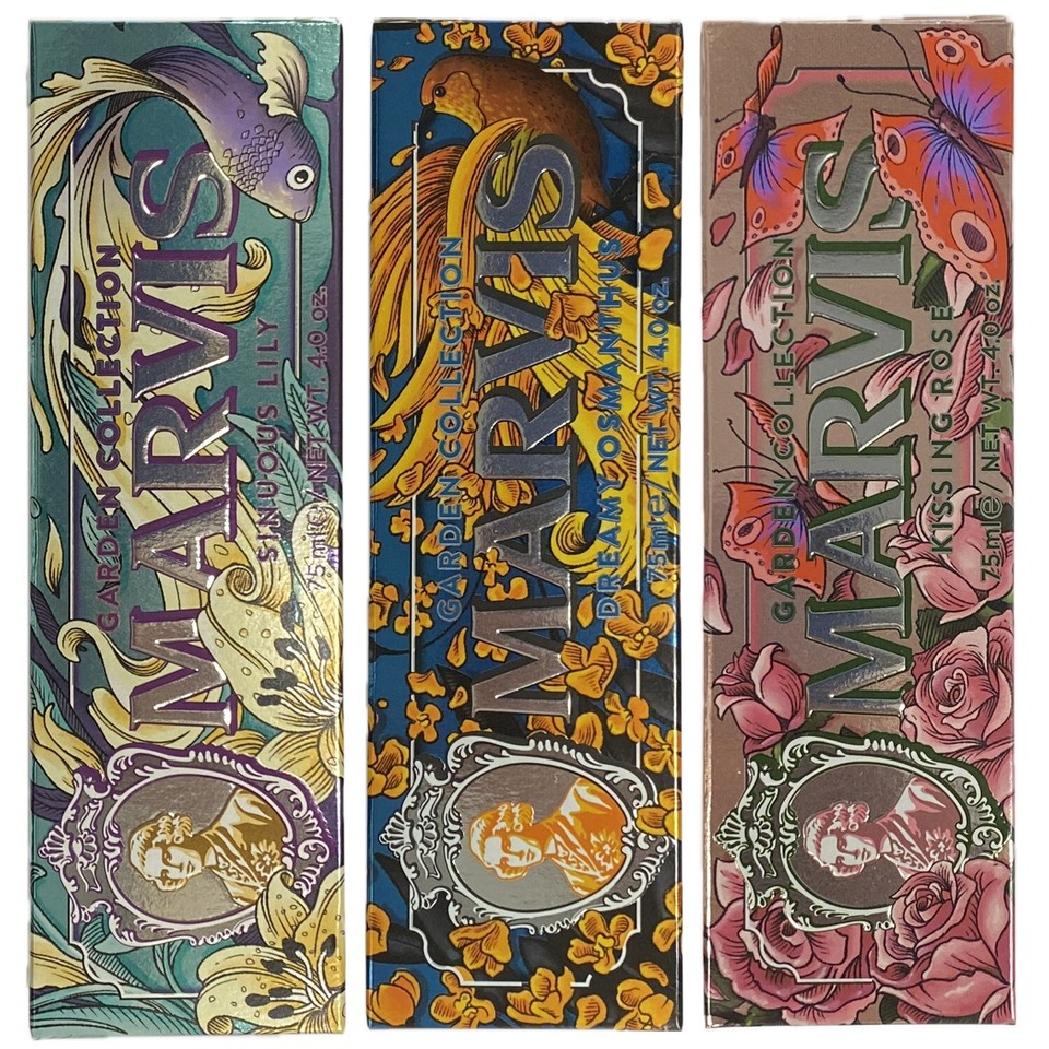 Marvis Garden Collection Toothpaste Dreamy Osmanthus, Sinuous Lily ...