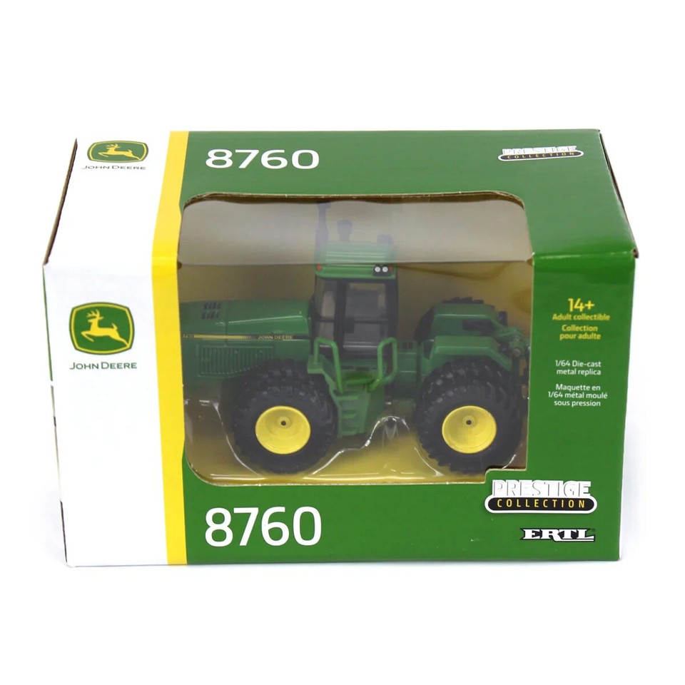 John Deere 8760 Tractor w/Front & Rear Duals Diecast 1:64 Scale Model ...