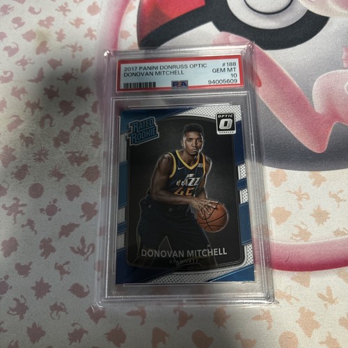 2017-18 Donruss Optic Donovan Mitchell Rated Rookie Card RC #188 PSA 10 ...