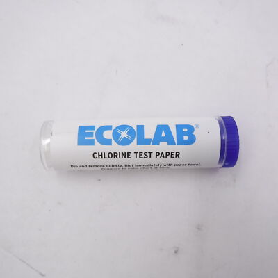 100 PC. EcoLab Chlorine Measuring Paper Test Strips 92633817 | eBay
