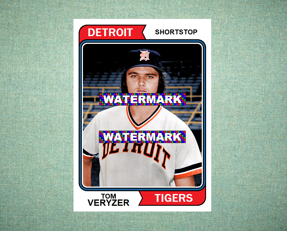 Tom Veryzer Detroit Tigers 1974 Style Custom Baseball Art Card | eBay