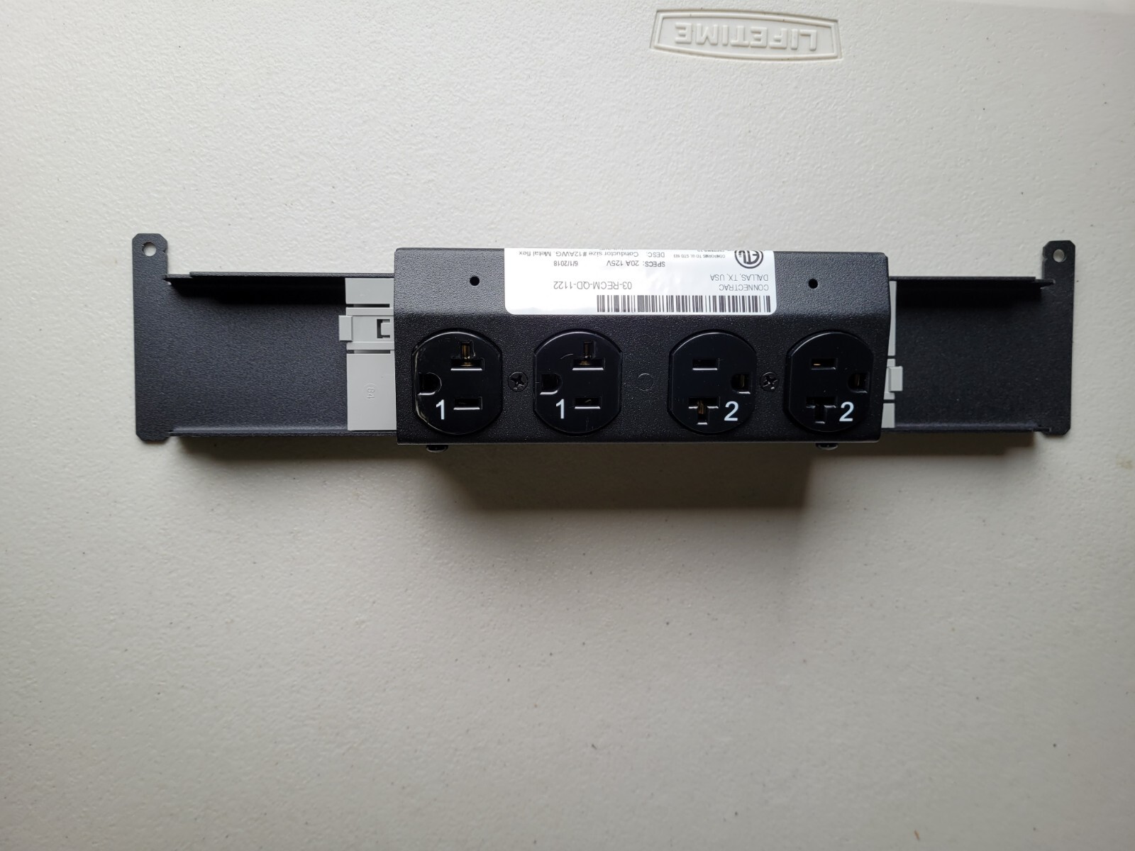 NEW Connectrac Modular Quad Power Receptacle 03-RECM-QD-1122 | eBay