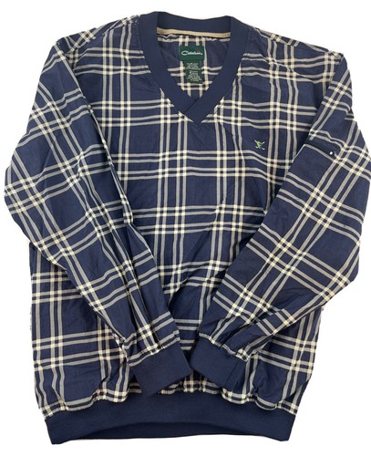 Vintage Catalina Jacket Adult Blue Plaid Golf Windbreaker Pullover V ...