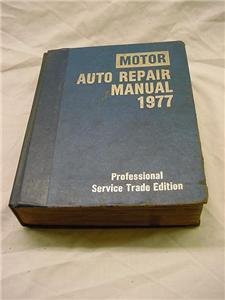 Motor's Auto Repair Manual 1977 Mech Specs 1971 - 1977 | eBay