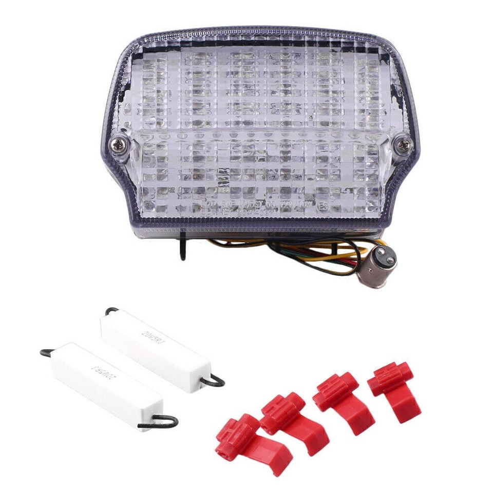 LED Tail Brake Lamp Rear Taillight Running Light Clear For BMW R100R ...