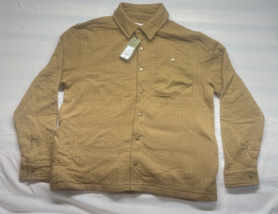Goodfellow Light Brown Button-Up Jacket NWT | eBay