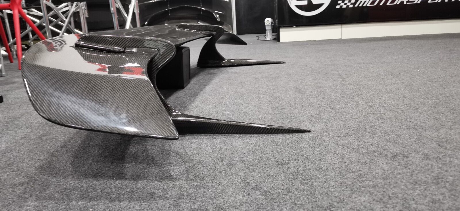 Carbon Fiber Swan Neck Rear Wing Fit For Nissan GTR R35 (FOR STOCK REAR ...