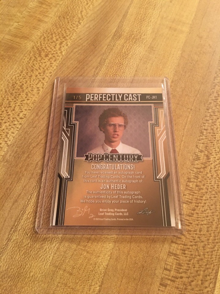 2023 LEAF POP CENTURY JON HEDER PERFECTLY CAST AUTOGRAPH 1/5 NAPOLEON ...