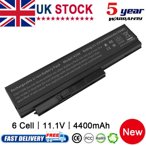 6Cell 44+ Battery for Lenovo ThinkPad X220 X230 45N1025 0A36306 45N1029 ...