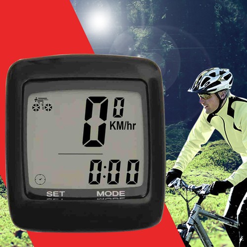 Waterproof Digital Wired Bike Odometer Bicycle Speedometer LCD Cycle ...