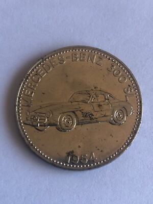 Token Coin Shell Mercedes-Benz SL300 1954 Famous Cars Collection W ...