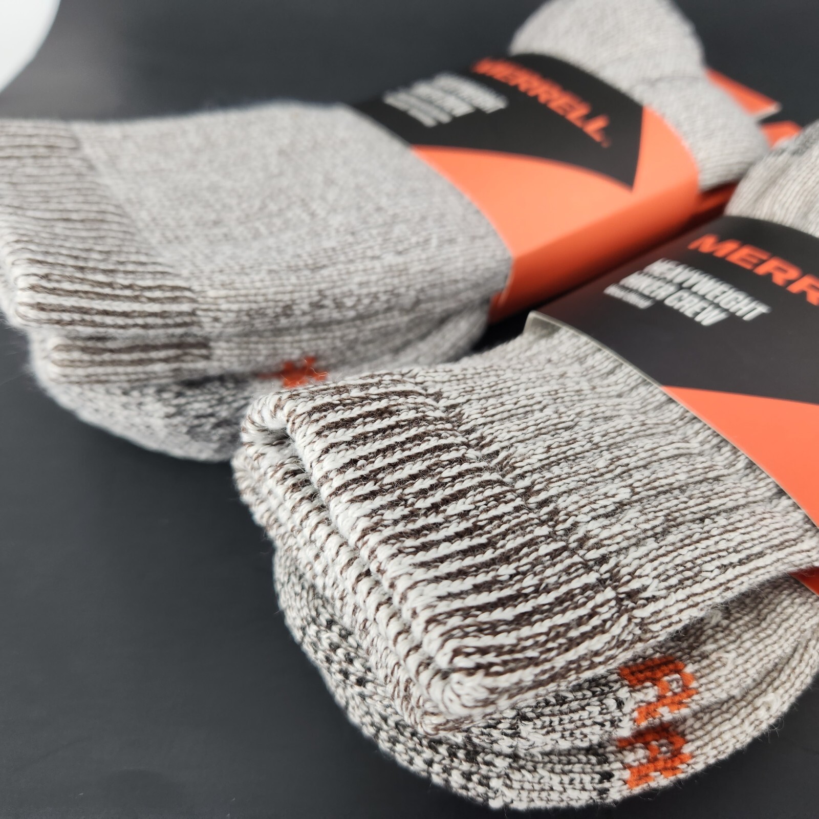 Merrell Merino Wool Socks Adult M/L Heavyweight Hiker Crew Green Men 9. ...