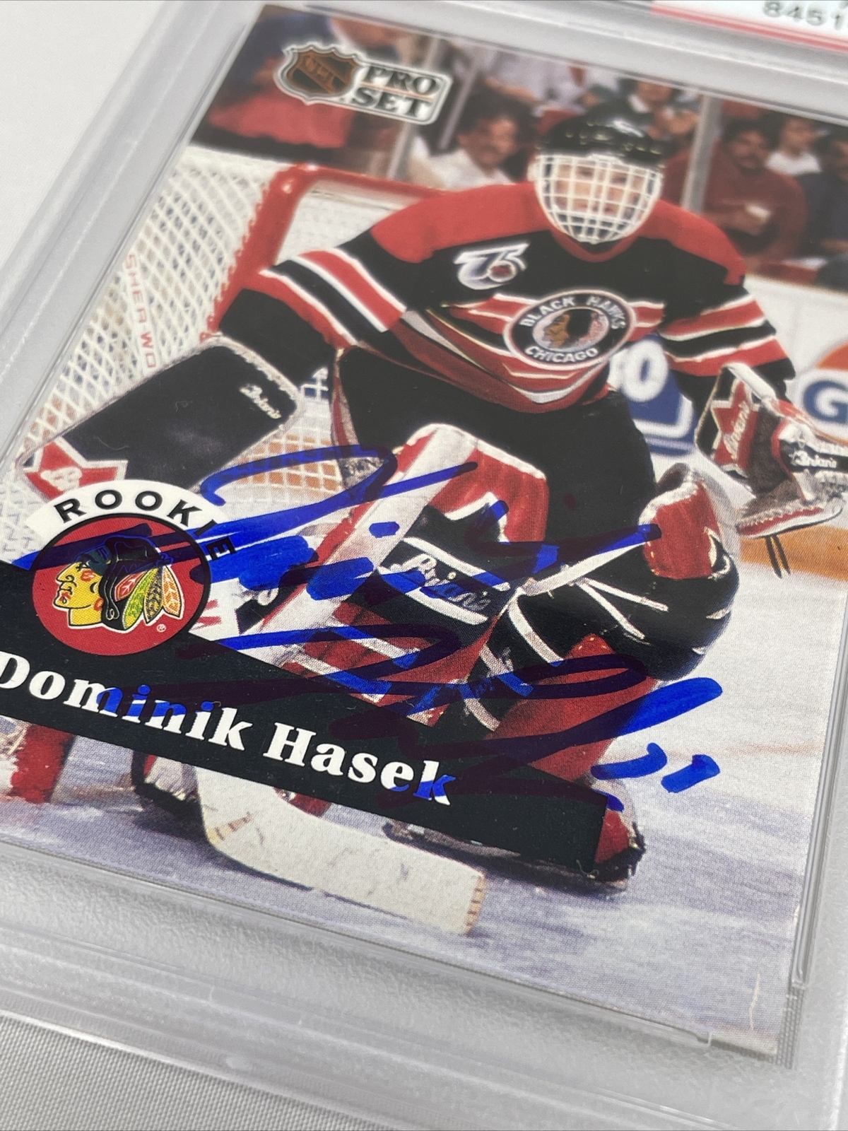DOMINIK HASEK SIGNED ROOKIE CARD 1991-92 PRO SET PSA DNA AUTHENTICATED ...