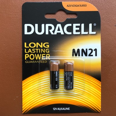 NEW Duracell MN21 Alkaline Batteries A23 LRV08 12V - Pack of 2 ...