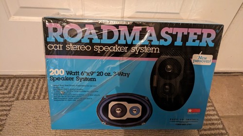 Roadmaster RS900 Car Stereo Speaker System 200 W 6x9 New Old Stock 1990 ...