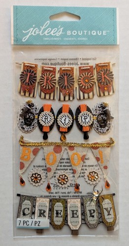 Jolee's Halloween Word Banners Trick RIP Boo! Creepy Scrapbooking ...