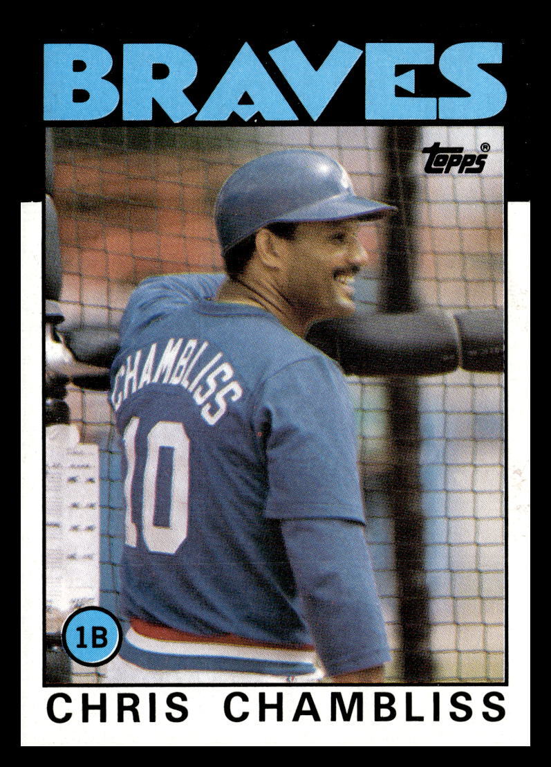 1986 Topps #293 Chris Chambliss Atlanta Braves Baseball Card | eBay