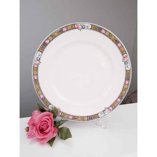 Vintage Smith Phillips Princess Ivory Floral Rimmed 8" Salad Plate ...