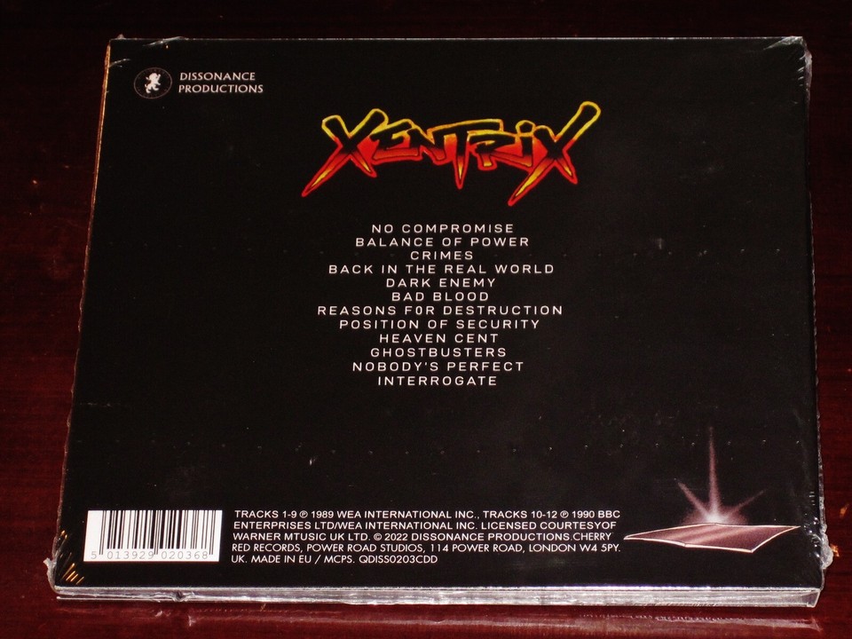 Xentrix: Shattered Existence CD Dissonance Productions QDISS0203CDD ...