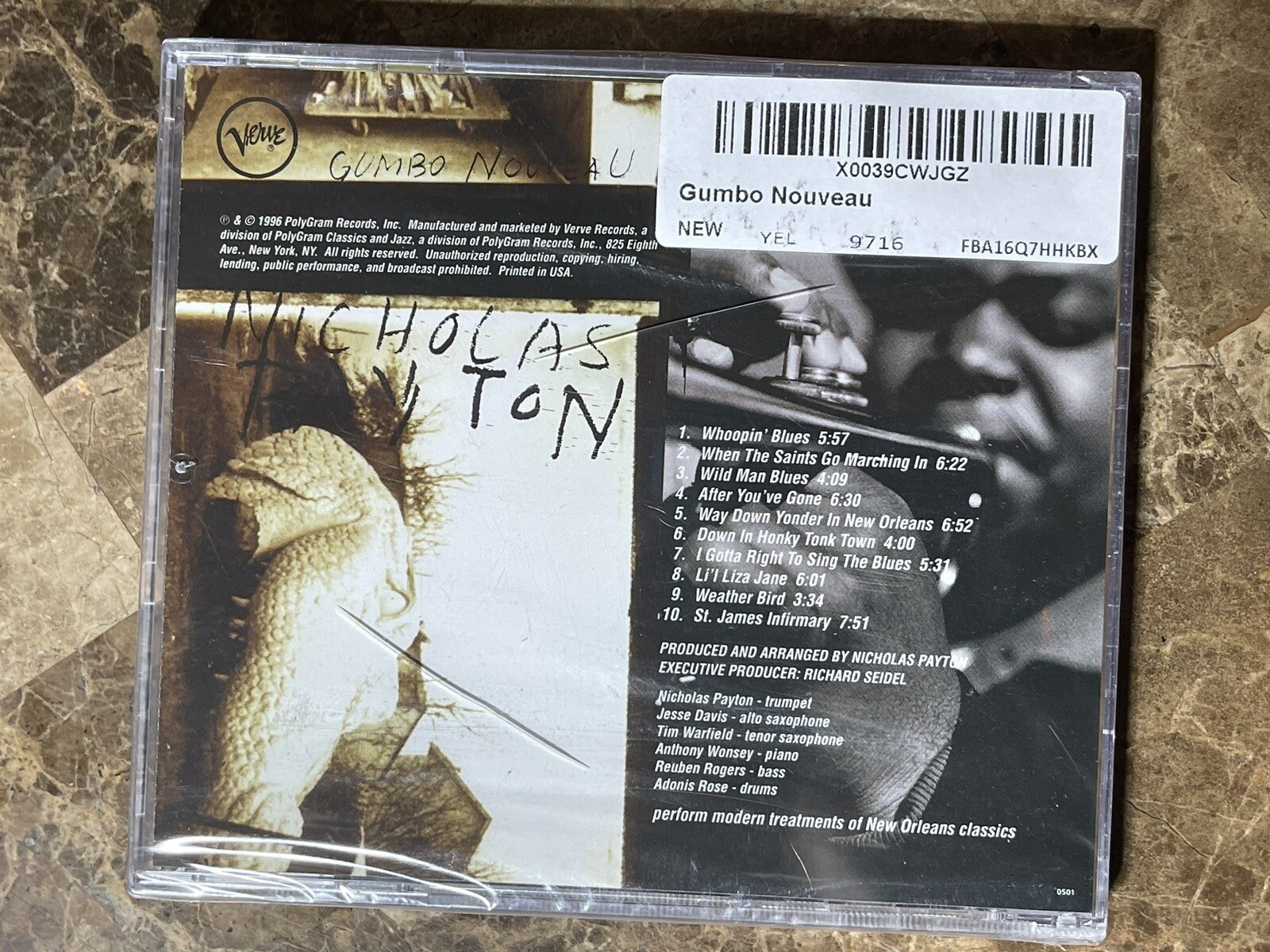 Gumbo Nouveau by Nicholas Payton (CD, May-1996, Verve) for sale online ...