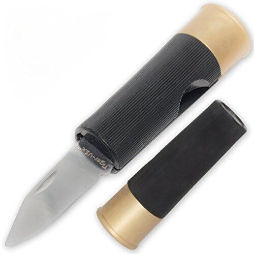 Shotgun Shell 12 Gauge Folding Knife (Black) - Novelty Knife | eBay