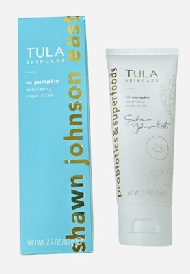 NIB TULA X Shawn Johnson East So Pumpkin Exfoliating Sugar Scrub 2.9 ...
