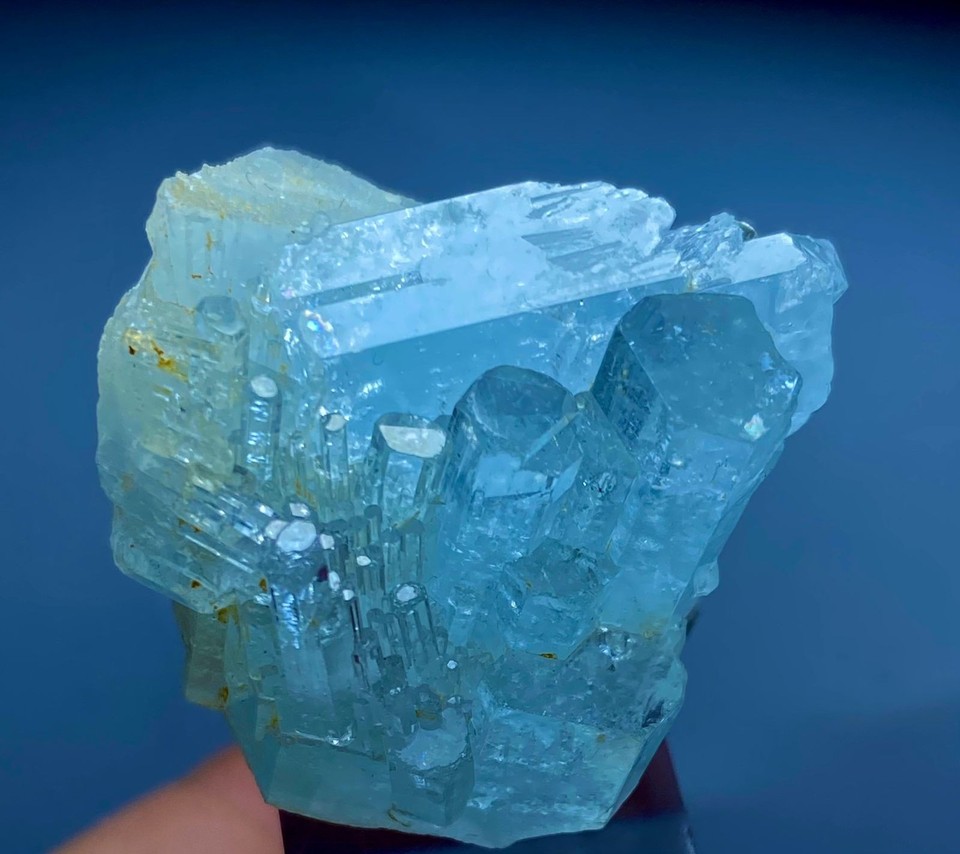 Beautiful Natural Terminated Aquamarine Bunch Crystal Specimen Pakistan ...