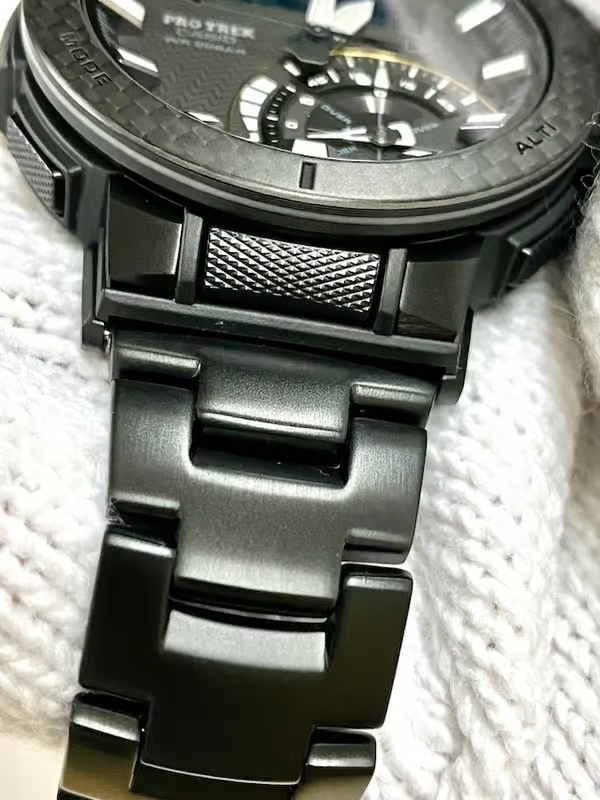 CASIO PRO TREK PRW-73XT-1JF ANGLER LINE Titanium Band Solar Radio Watch ...