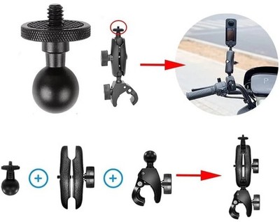 t5 Fotoleey C Clamp Ball Joint Action Camera Motorcycle Mount kit | eBay