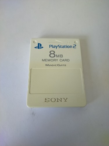 Sony Playstation 2 PS2 Official OEM White 8mb Memory Card Genuine SCPH ...