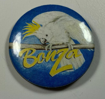 Vintage 1980s BONZA Bird 1-1/4" Pin Back Button | eBay