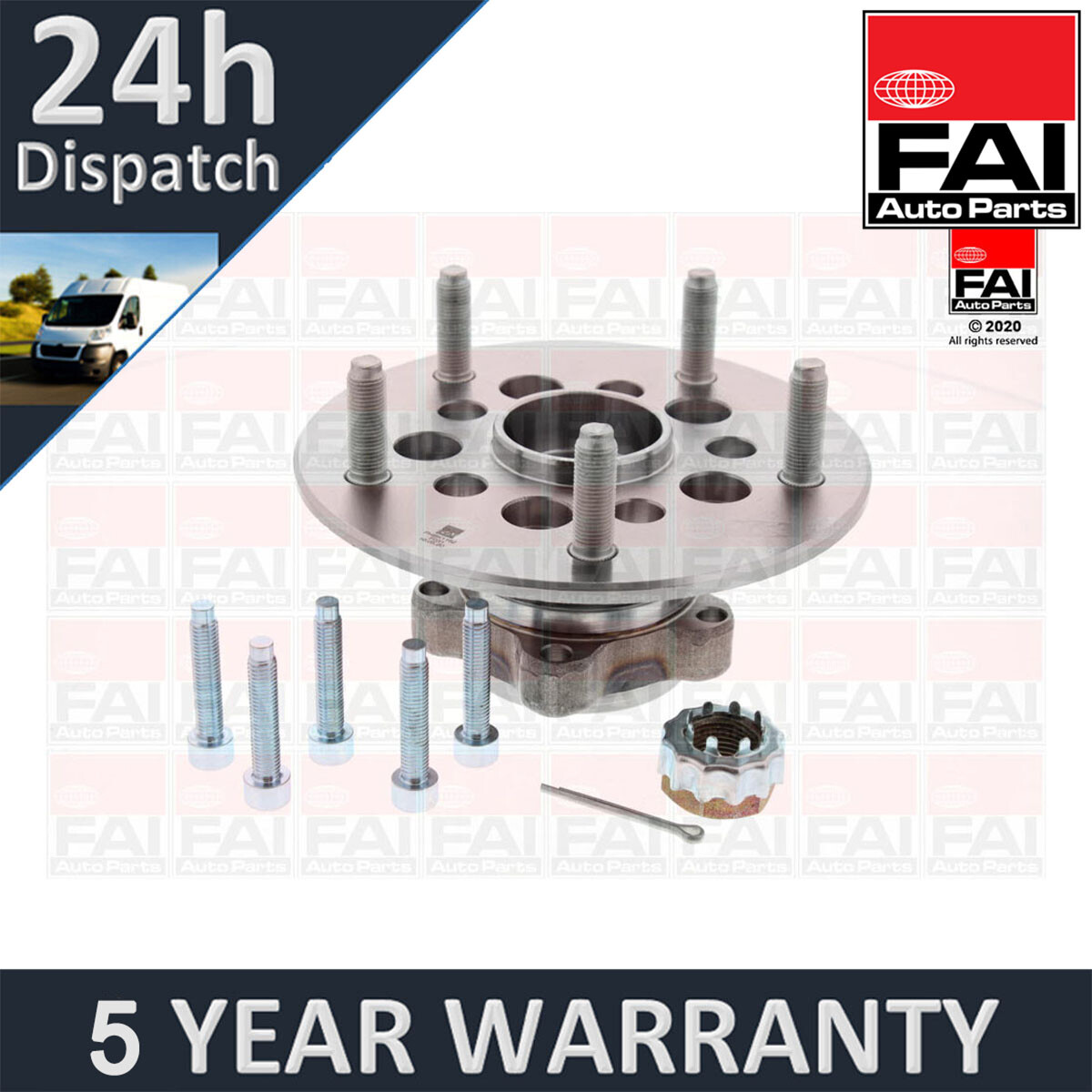 Wheel Bearing Kit Front FAI Fits Ford Transit Custom 1.0 2.0 D 2.2 dCi ...