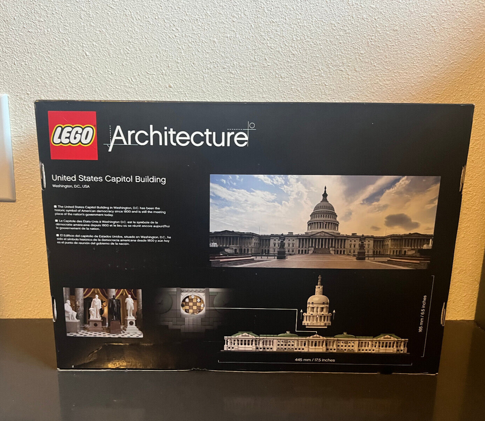 LEGO ARCHITECTURE: United States Capitol Building (21030) - Excellent ...