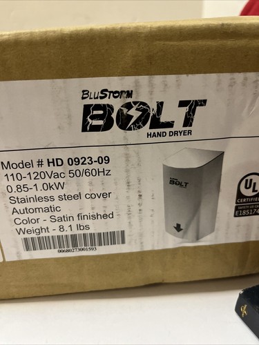 BluStorm Bolt HD0923-09 ADA High Speed Hand Dryer 110/120V, Stainless ...