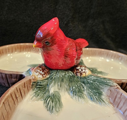 Corner Ruby (CR) Cardinak 3-Part Relish Snack Dish | eBay