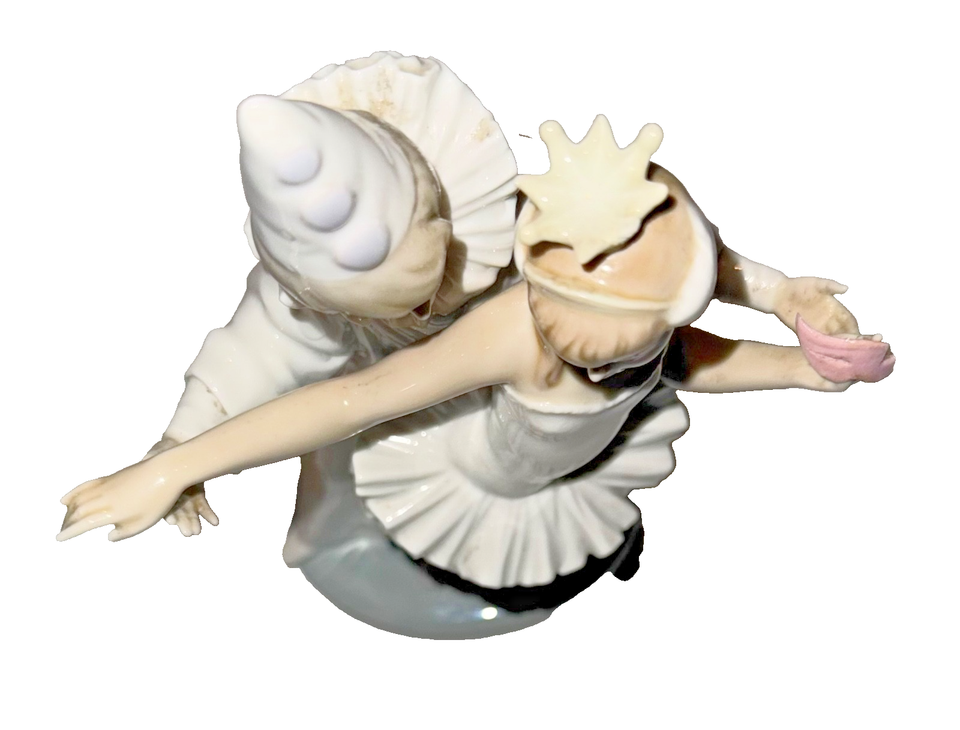 LLADRO #4882 "Carnival Couple" Porcelain Figurine Ballerina and Clown ...