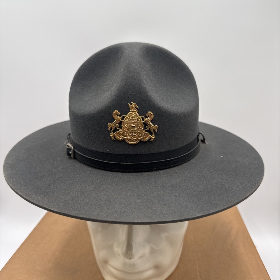 Stratton Uniform Hat PENNSYLVANIA State Trooper PA OBSOLETE WITH OG BOX ...