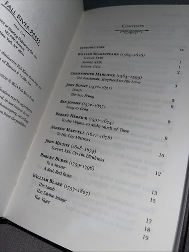 Pocket Book Of Poetry by Fall River Press | eBay