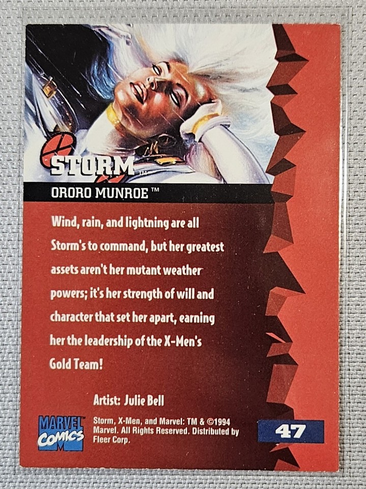 1995 Marvel Fleer Ultra X-Men Card #47 Storm | eBay