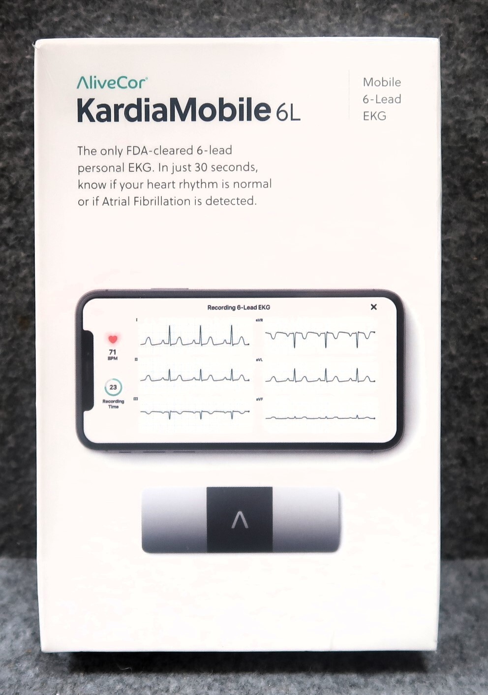 AliveCor AC-019-NUA-A KardiaMobile 6L Personal EKG Heart Monitor for ...
