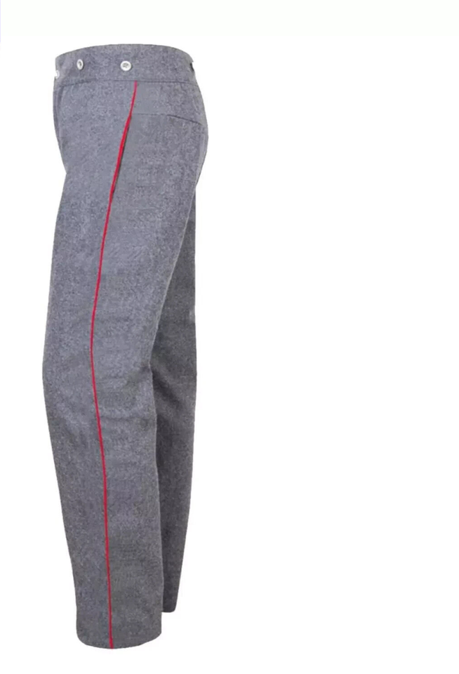 Authentic Civil War US Officer's Wool Trousers - 1/8" Trim, Reenactment ...